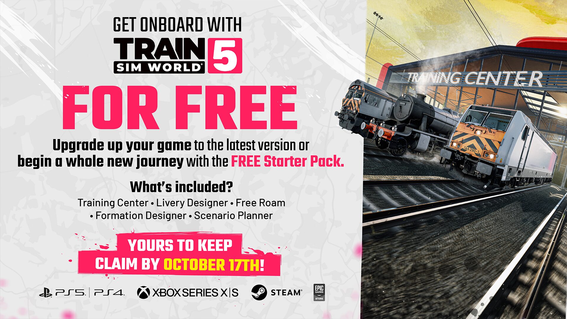 Train Sim World 5 biedt een gratis upgrade voor eerdere spelers tot 17 ...